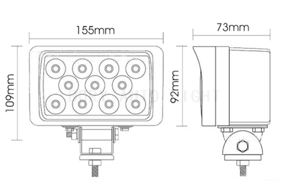 4X6 INCH LED RECTANGULAR DRIVING LIGHTS